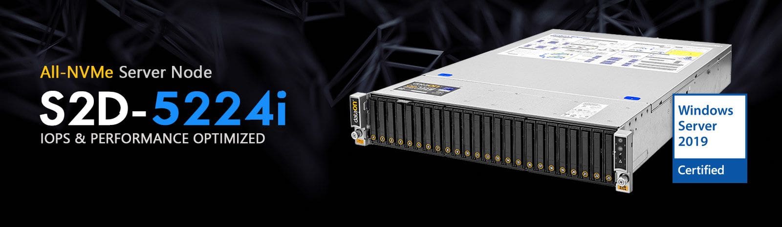 DataON S2D-5224i Hyper-Converged Cluster Appliances