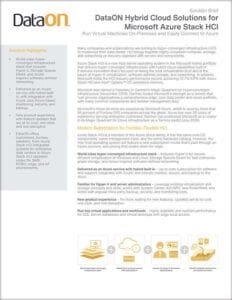 DataON HCI-212: Validated Microsoft Azure Stack HCI Solution
