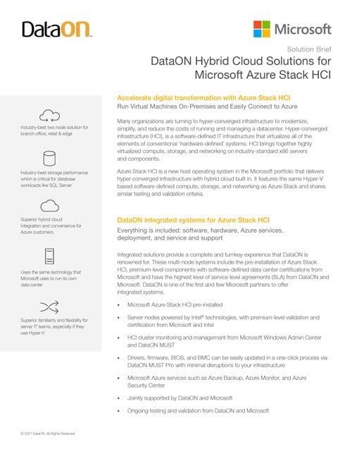 DataON-Hybrid-Cloud-Solutions-for-Azure-Stack-HCI-Solution-Brief_Feb-2021 · DataON is a Hybrid ...
